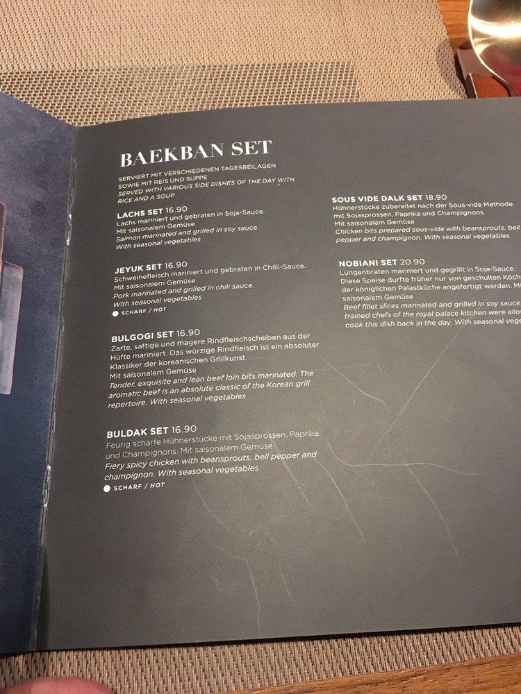 Speisekarte von Yori - Korean Dining 비엔나 한식당 restaurant, Wien
