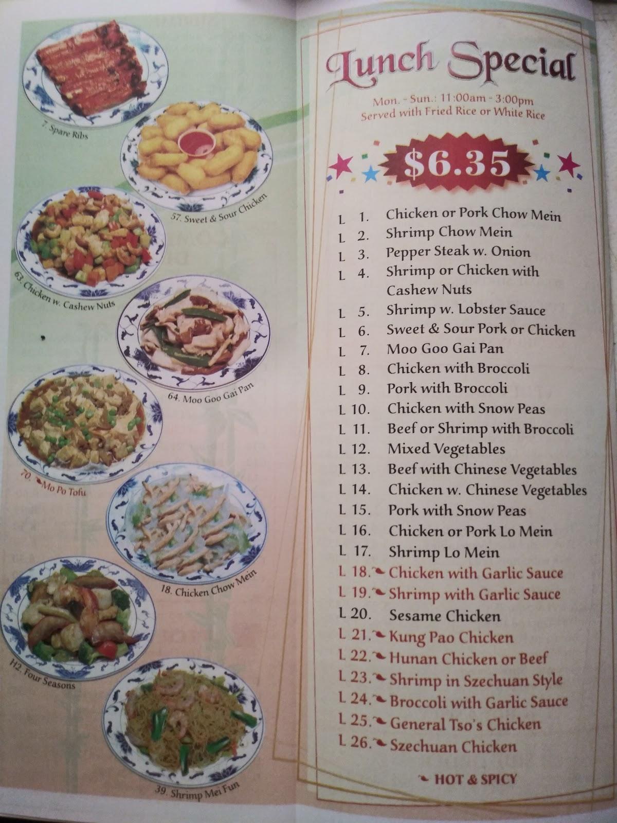 Menu at Super Wok restaurant, Caldwell