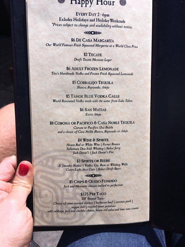 Menu at Azul-Latin Kitchen pub & bar, South Lake Tahoe