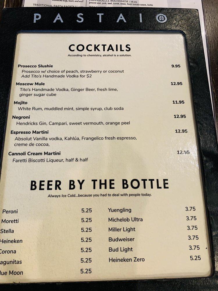 Menu at Pastaio Handmade Pasta•Pizza pizzeria, Port St. Lucie