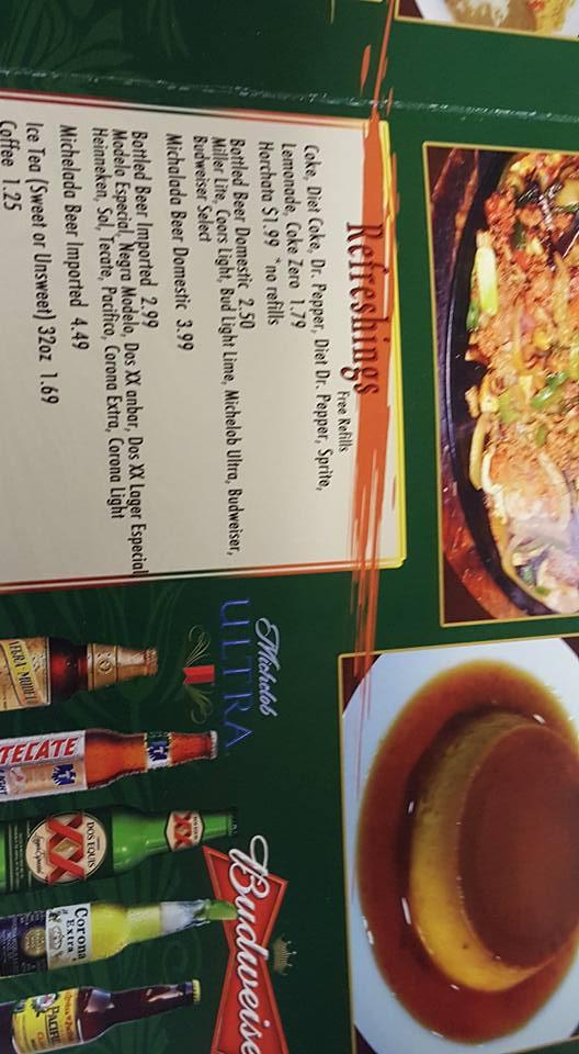 Menu at Mi Cabrito restaurant, Richland, 655 US 49