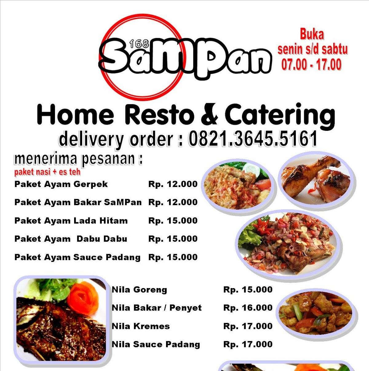 Menu at SaMPan home resto & catering restaurant, Kebumen