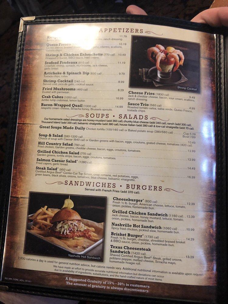 Menu at Saltgrass Steak House steakhouse, Webster, Gulf Fwy