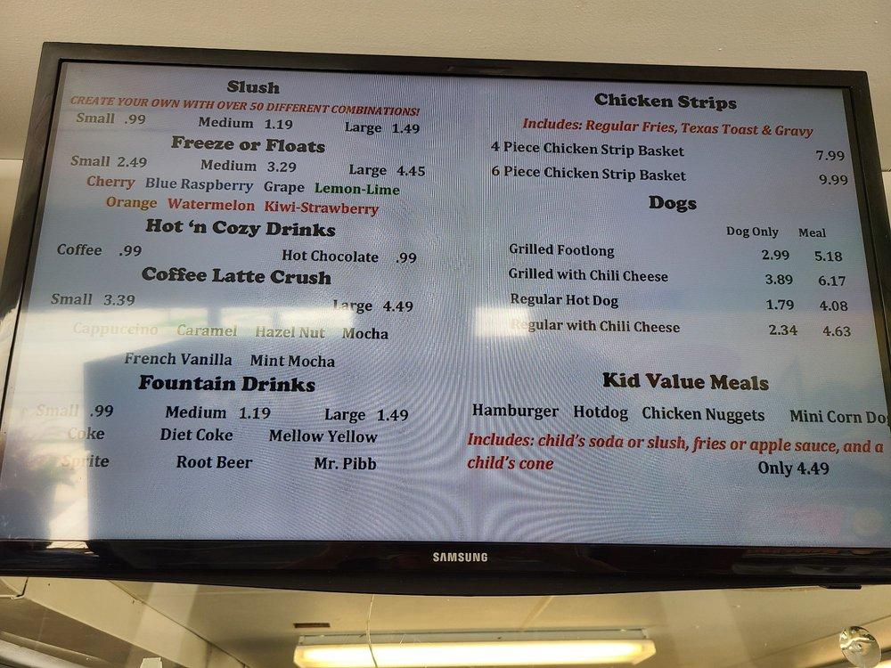 Menu at Shake A Burger fast food, Oconto