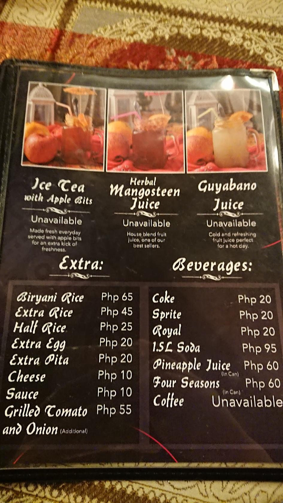 Carta del restaurante The Melting Potluck, Ciudad Quezon