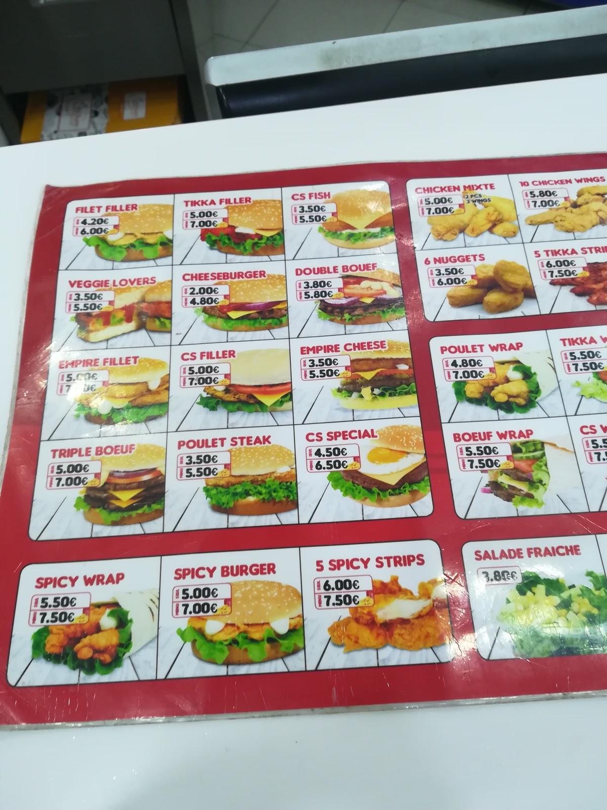 Menu at Chicken Spot restaurant, Aubervilliers