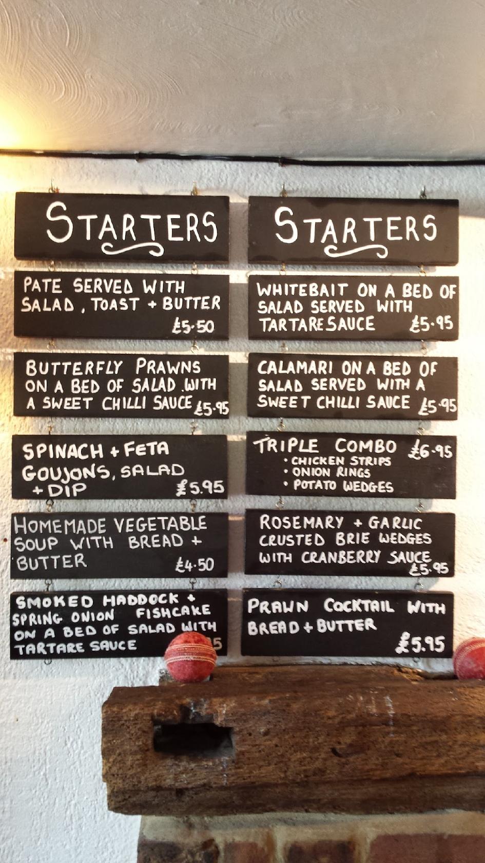 Menu at The Cricketers pub & bar, Maidenhead