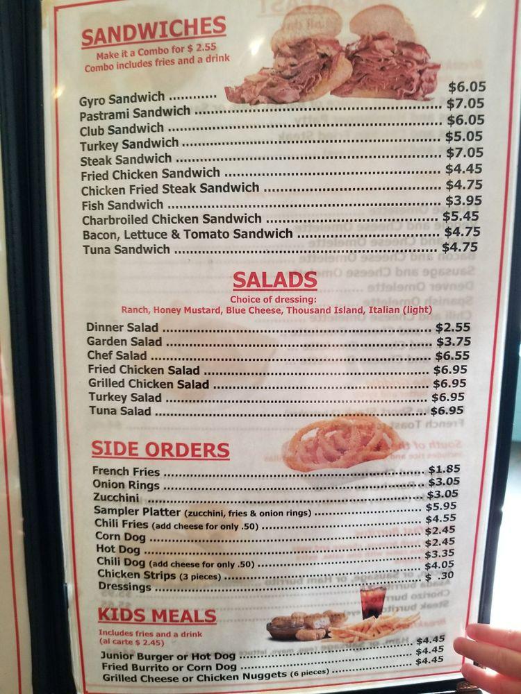 Menu at Alpha Omega Burgers restaurant, Covina