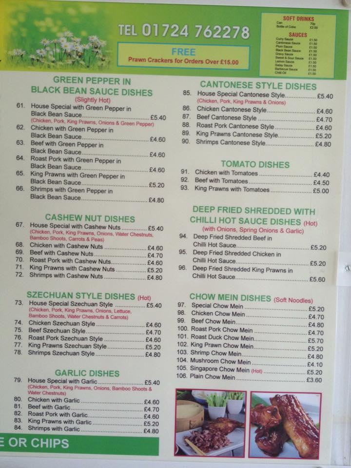 Menu at BaBa Kitchen fast food, Scunthorpe