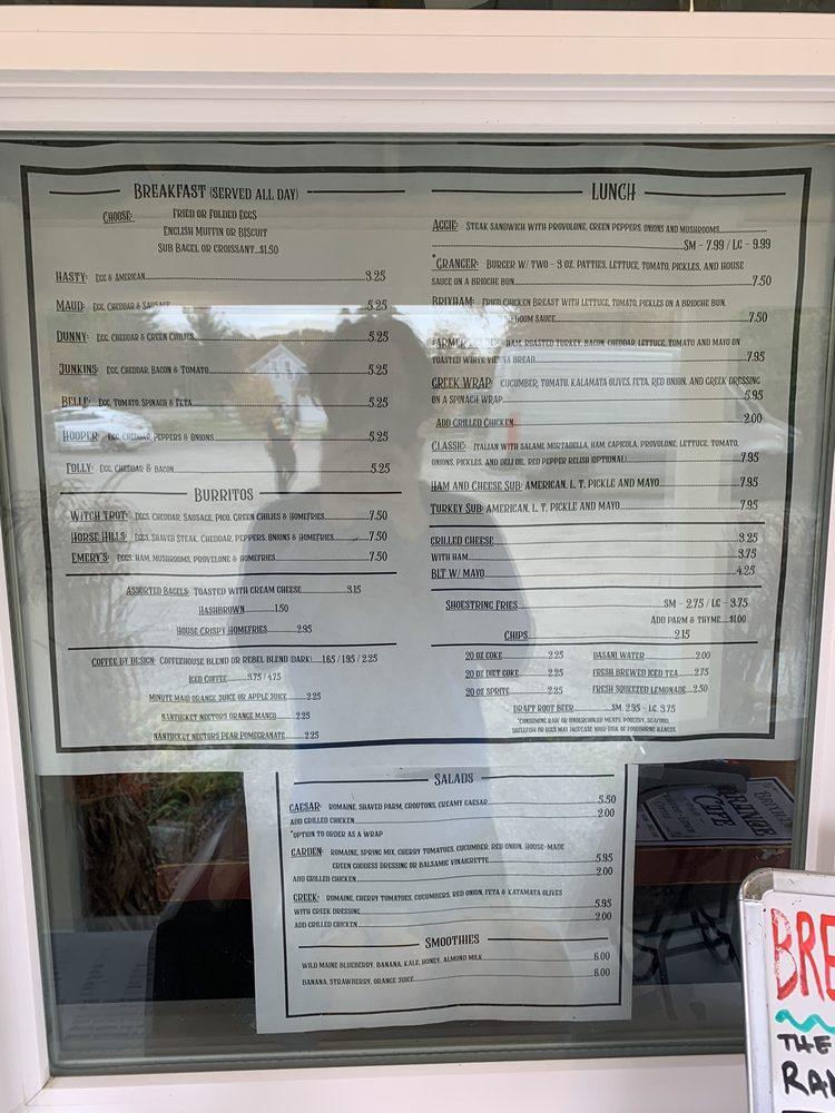 Menu at Brixham Grange Cafe, York