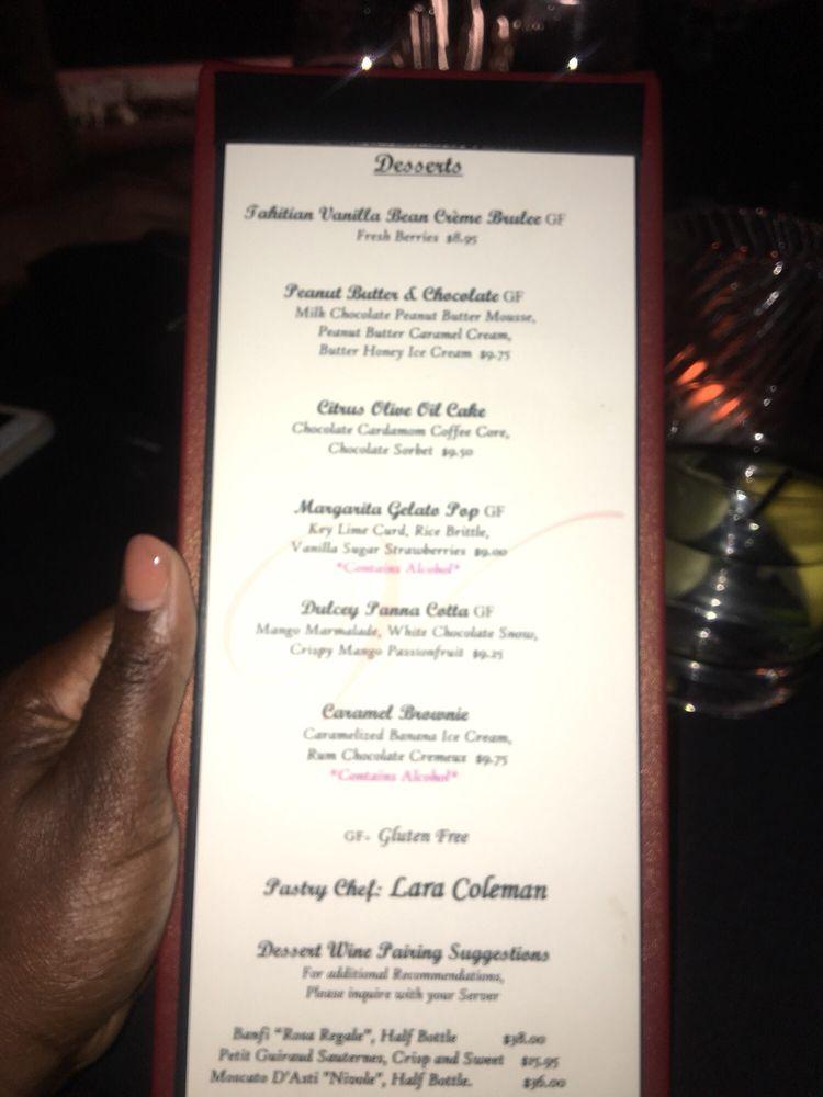 Menu at Different Pointe of View restaurant, Phoenix, N 7th St