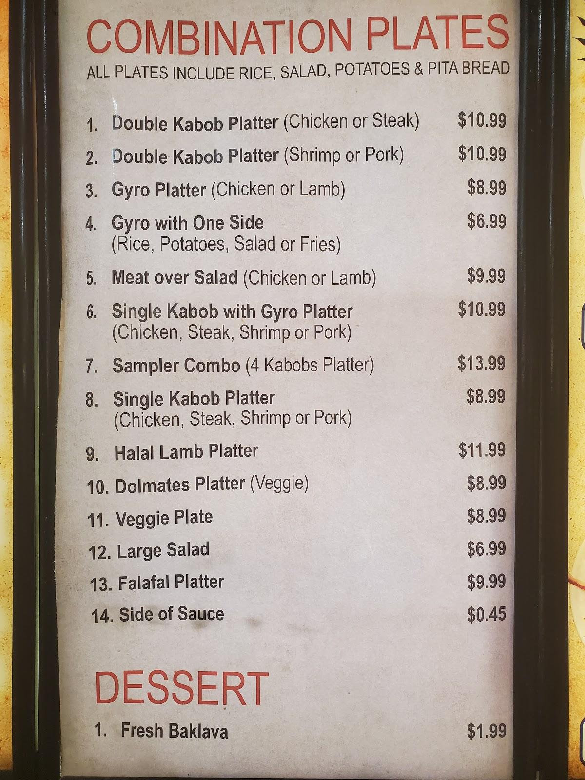 Menu at Greek Palace restaurant, Layton, N Hill Field Rd