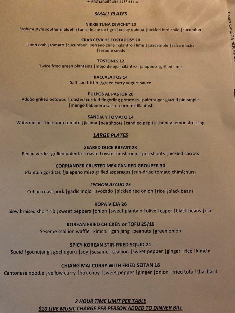 Menu at Con Alma pub & bar, Pittsburgh, 613 Penn Ave