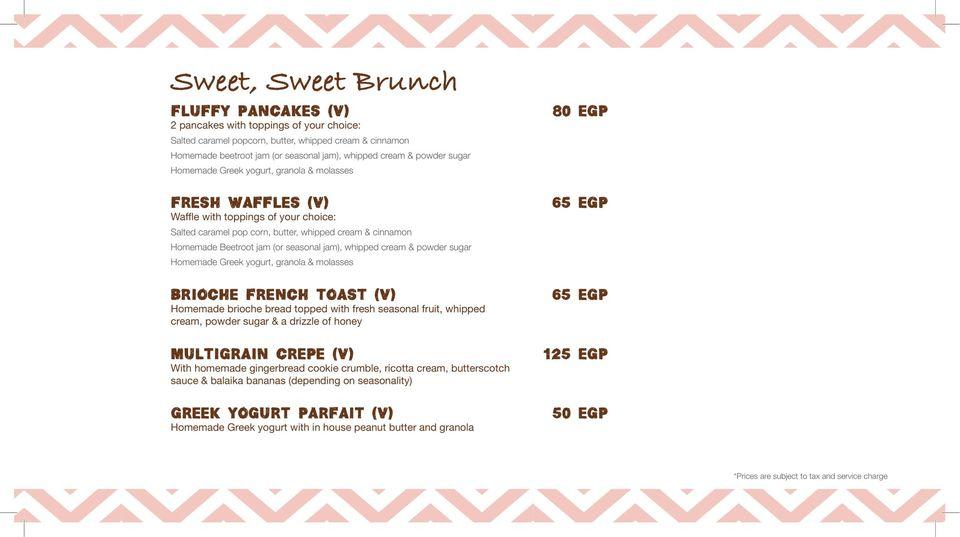 Menu at Lokali Egypt restaurant, Giza