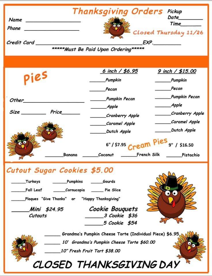 Menu at The Gingerbread House cafe, Muskego