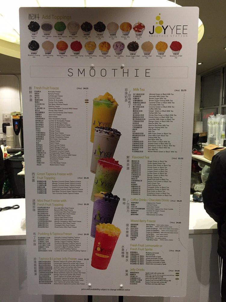 Carta del restaurante Joy Yee Plus, Chicago