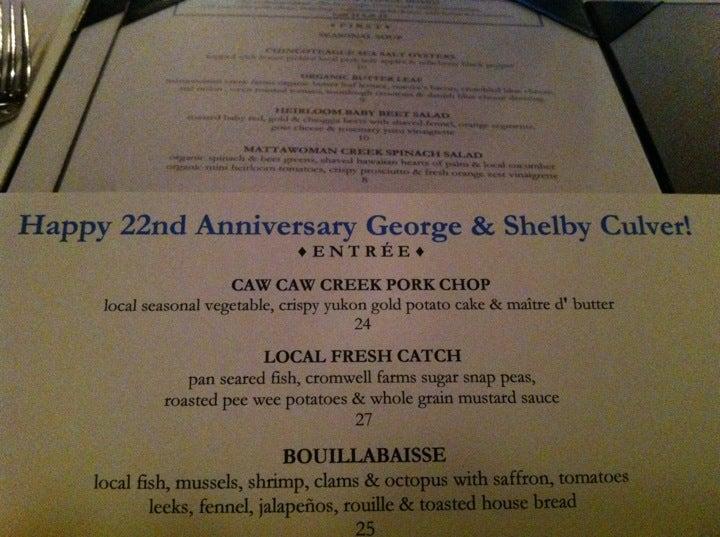 Carta de Terrapin Restaurant, Virginia Beach, Holly Rd #514
