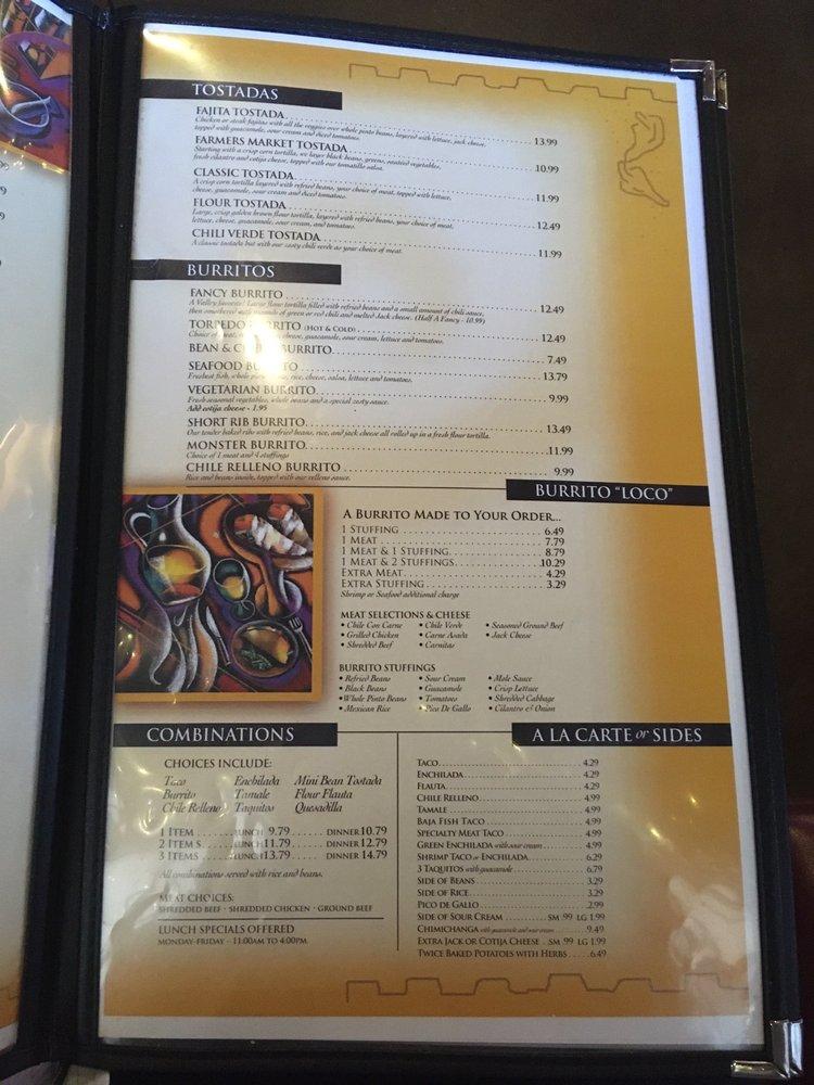 Menu at Salazar's Grill & Bar, Kingsburg