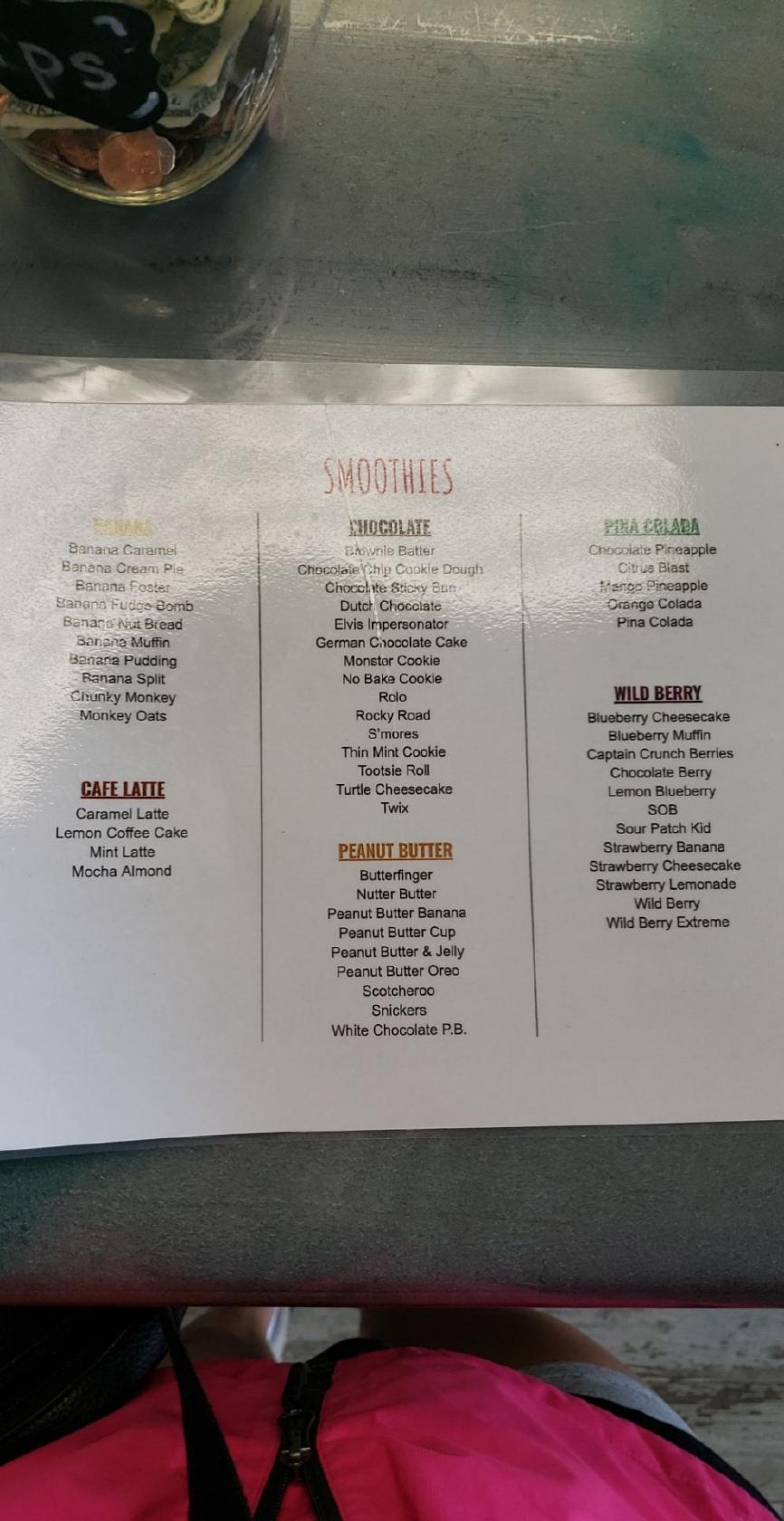 Menu at The Healthy Spot pub & bar, Texas City, Palmer Hwy