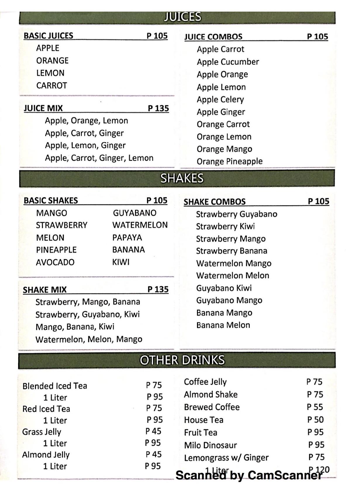 Menu at Bugis Singapore Street Food restaurant, Quezon City, 78 Nicanor ...