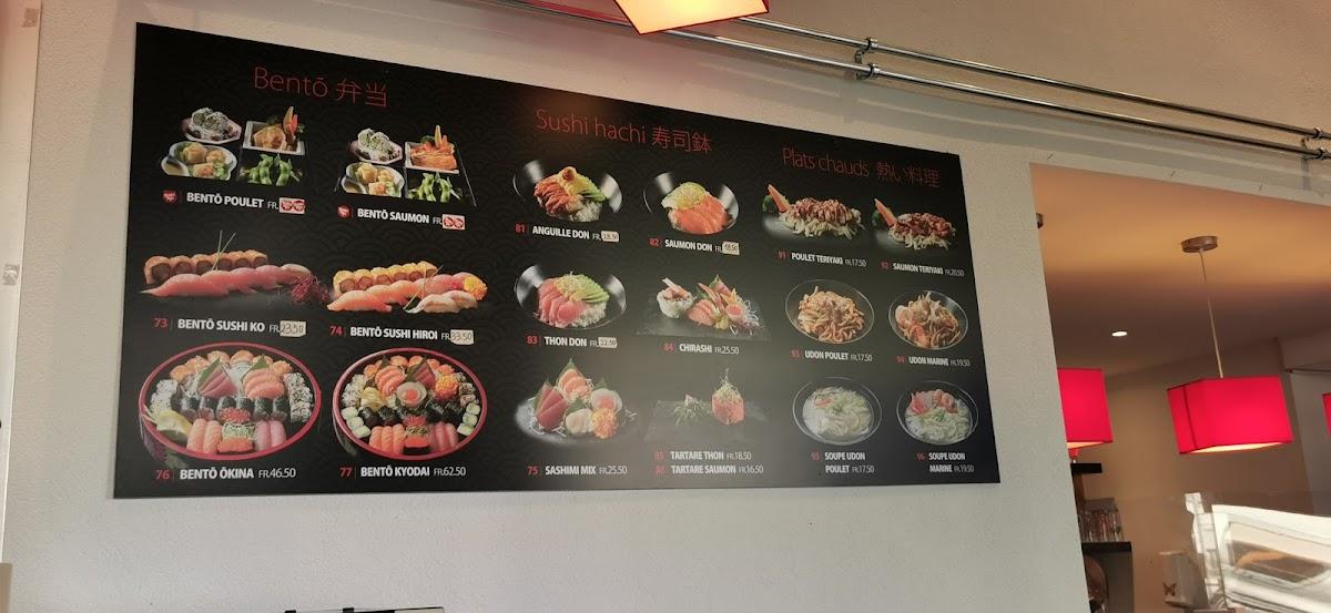 Menu at Sushi Kai Restaurant, Fribourg, Pl. de la Gare 1