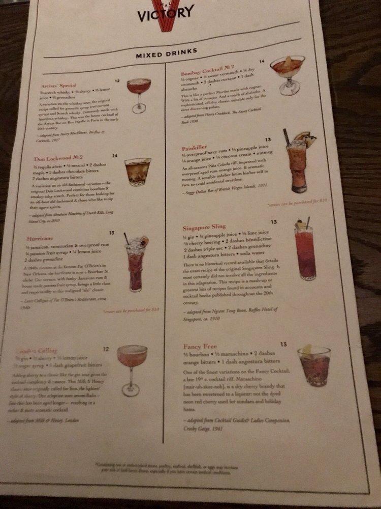 Menu at Small Victory pub & bar, Austin