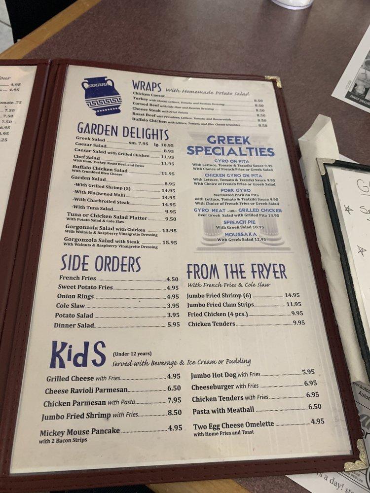 Menu at Galaxy Diner restaurant, Stuart