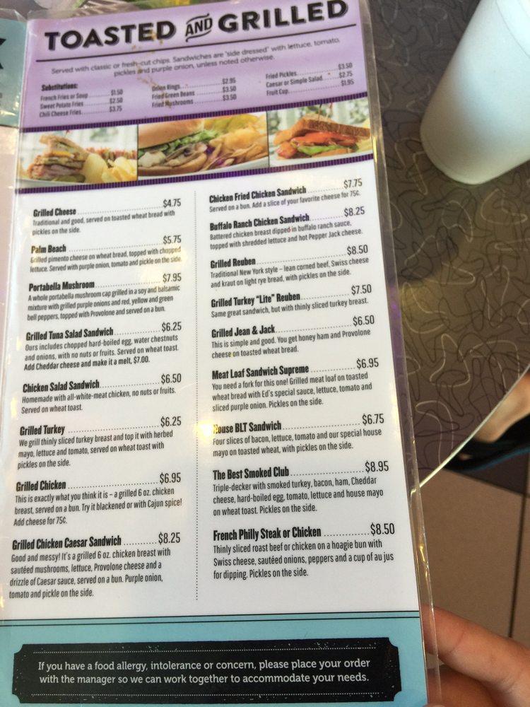Menu at The Purple Cow Restaurant, Hot Springs