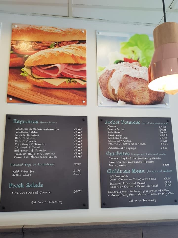 Menu at Coffee Bean cafe, Blaby, Forge Corner