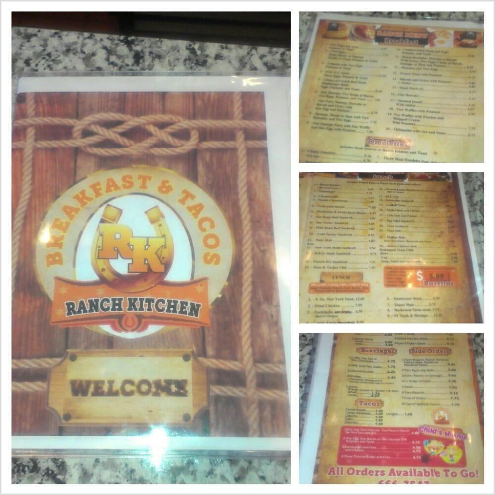 Menu at Ranch Kitchen restaurant, Woodland
