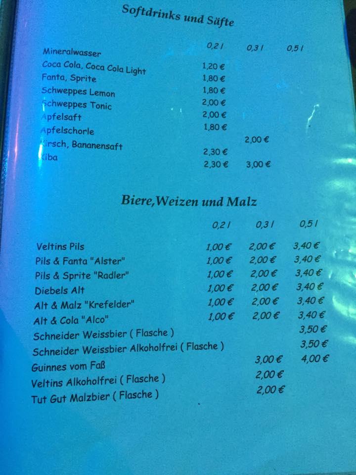 Speisekarte von Die Arche Noah restaurant, Essen