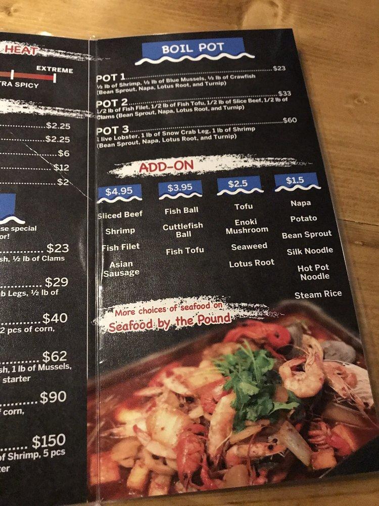 Menu at Seafood Shake pub & bar, Cleveland Heights