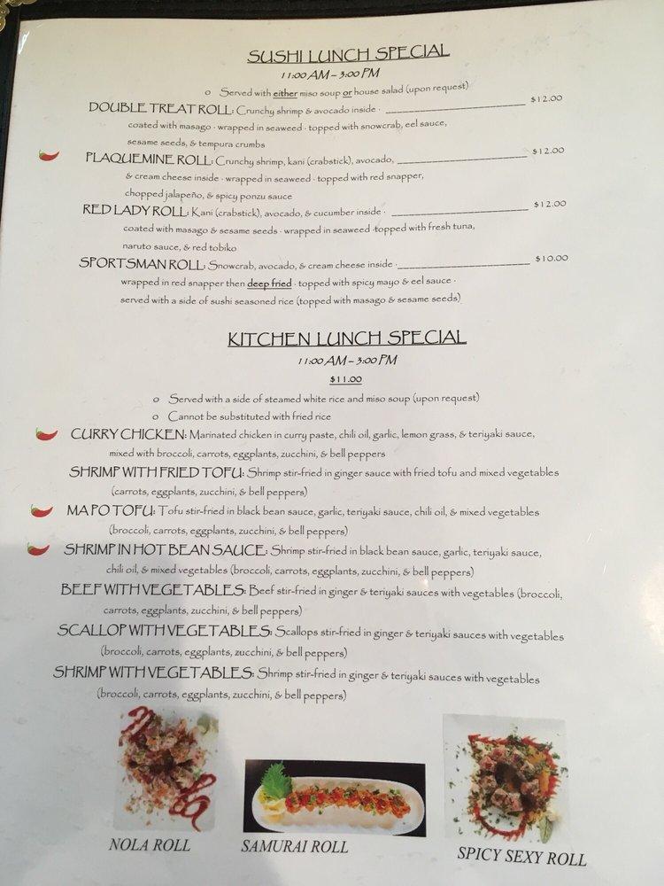 Menu at Drunken Fish - Baton Rouge, LA restaurant, Baton Rouge