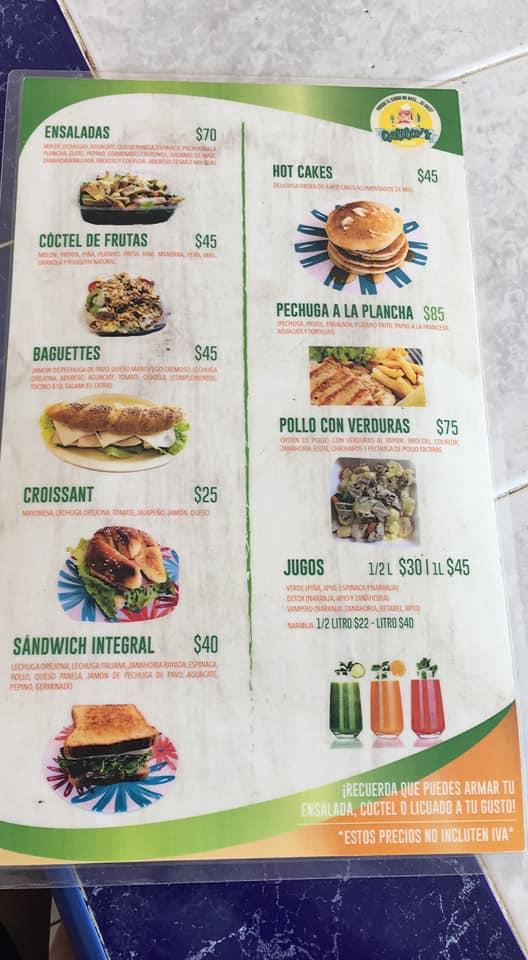 Menu at GALILEO´S CHETUMAL restaurant, Chetumal