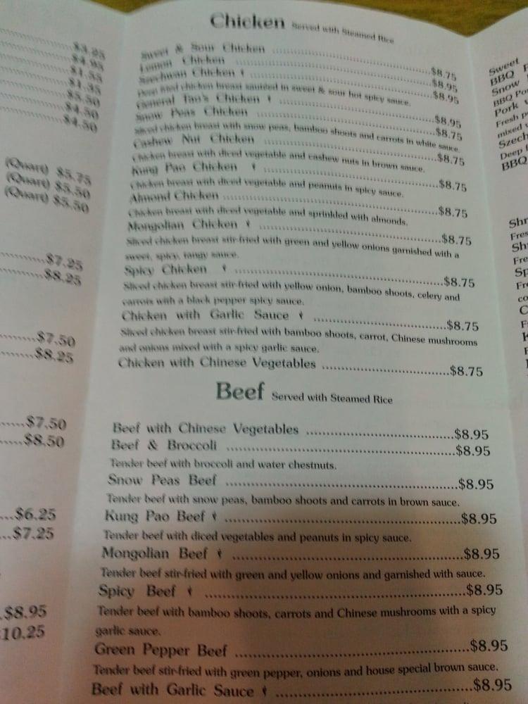 Menu at Golden Jade Restaurant, Ogden