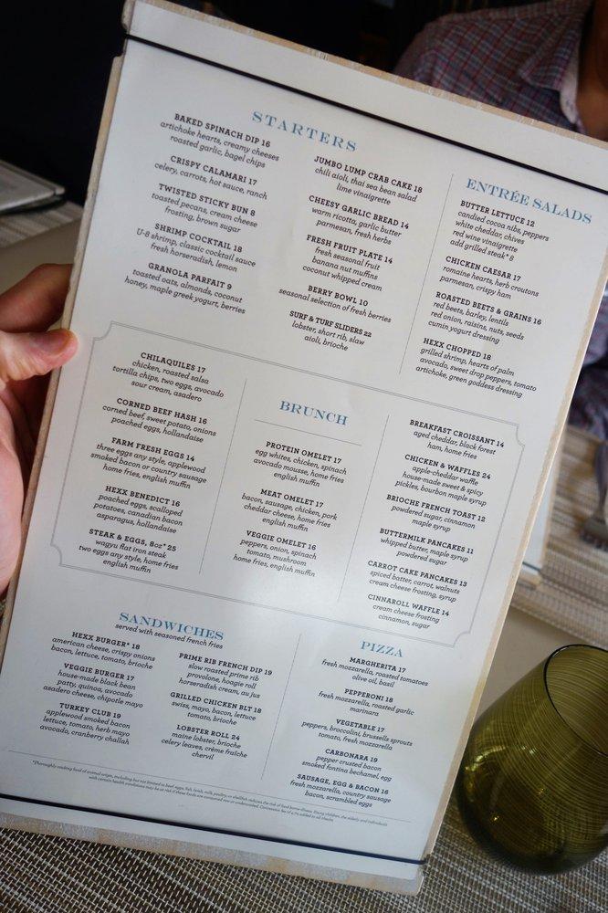 Menu at HEXX kitchen + bar, Las Vegas