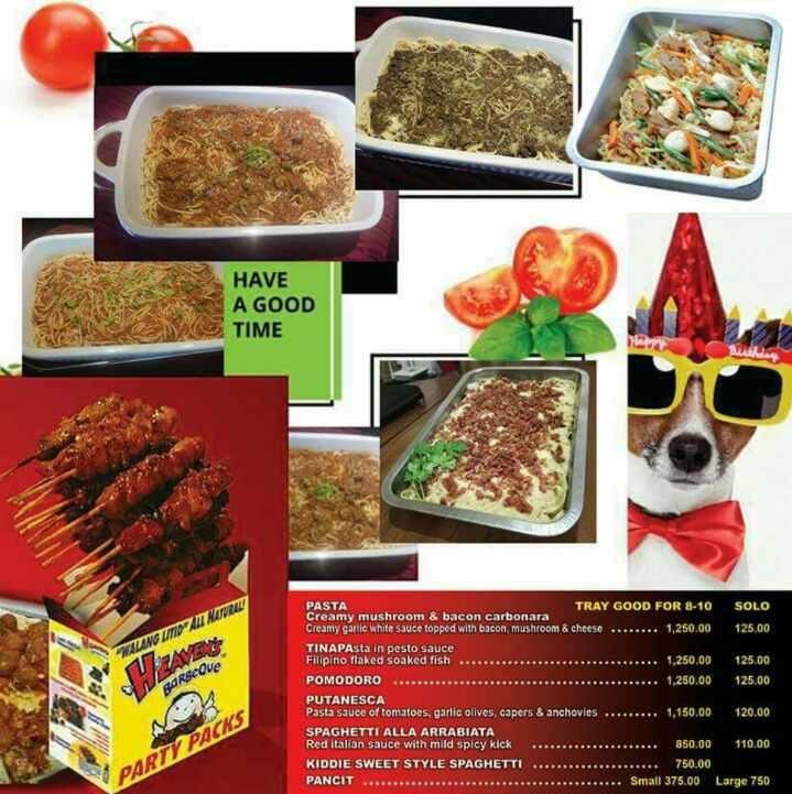 Menu at Heaven's Barbeque, Makati, Malugay