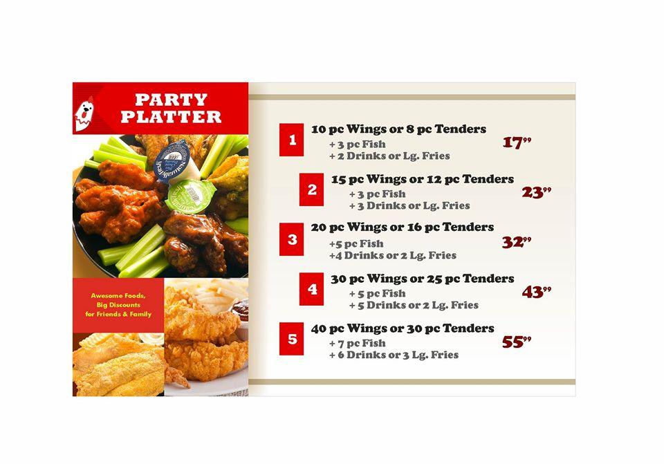 Menu at Chicken Exit restaurant, Clarksville