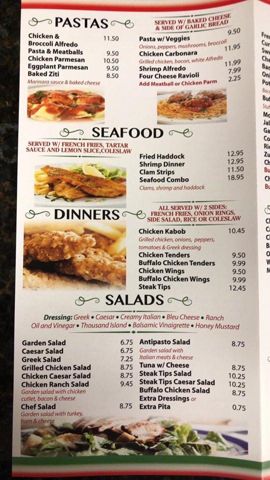 Menu at Roma Pizza & Roast Beef pizzeria, Norton