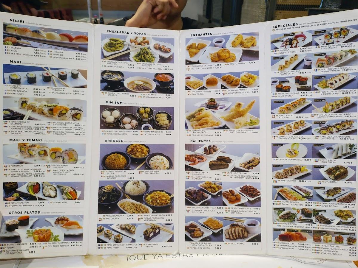 Menu at Sumo Fusión Restaurante, Madrid, C.Gran Vía