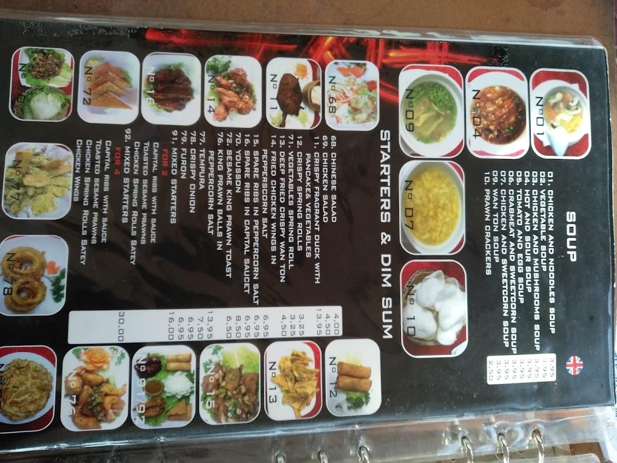 Menu at Oriental Slow Boat restaurant, Costa Adeje, Centro comercial El ...