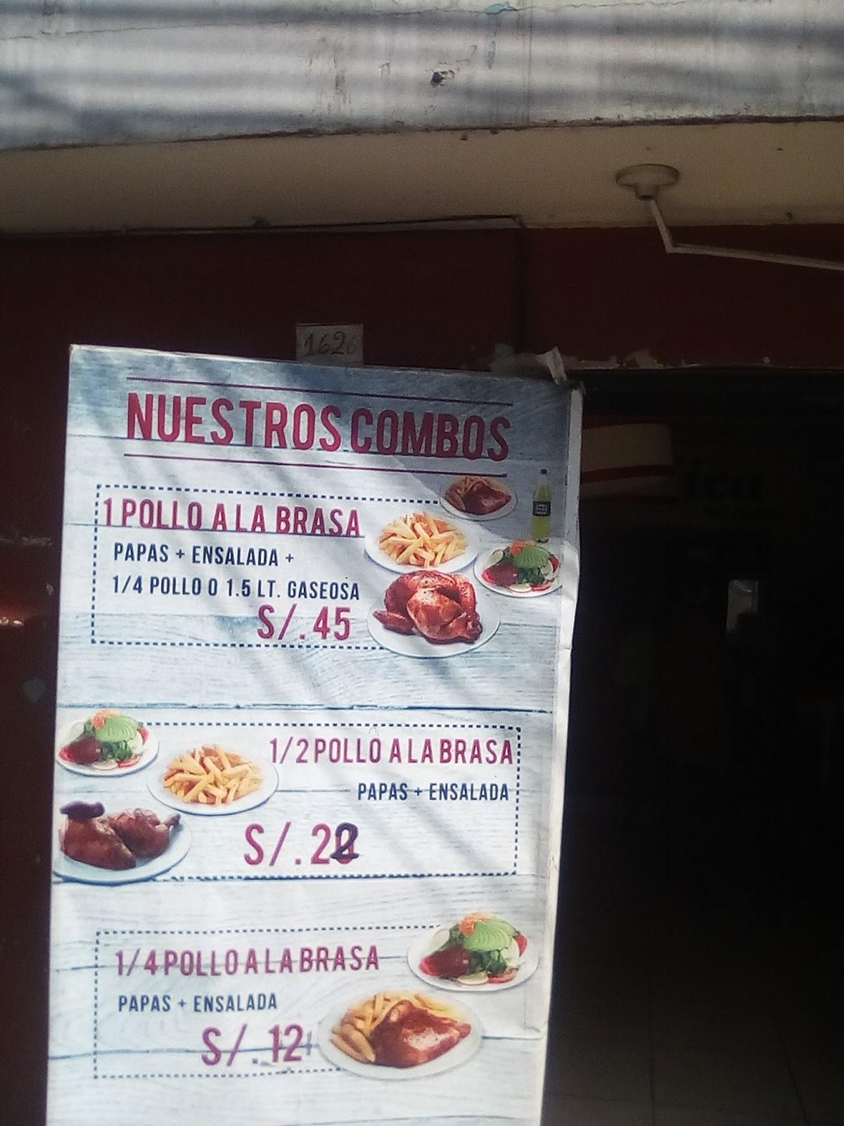 Menu at Pollería ATTICA restaurant, La Victoria