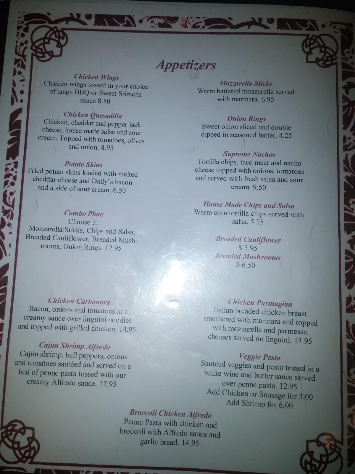 Menu at Sherman Inn Restaurant, Wolf Point