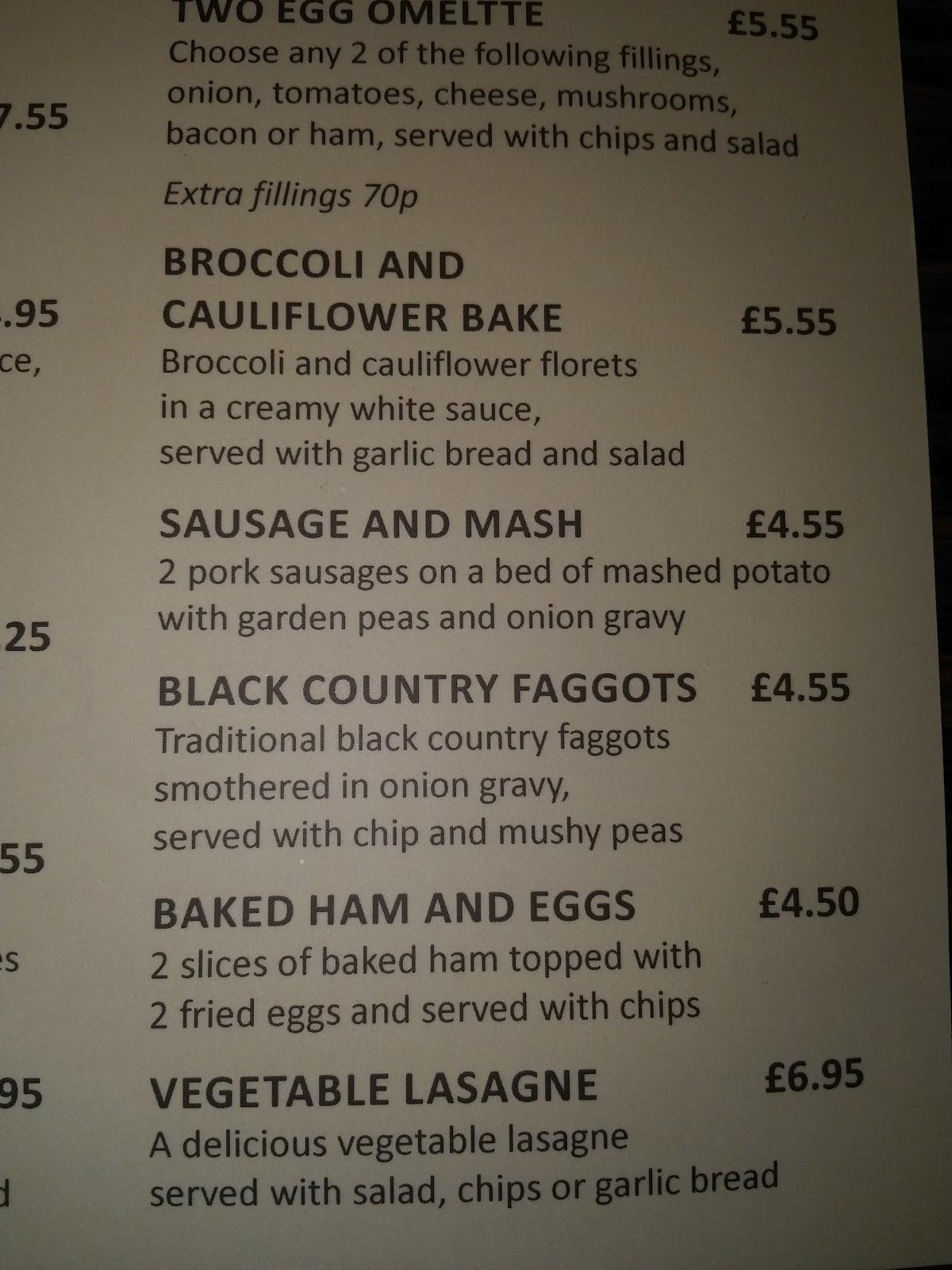 Menu at The Swan pub & bar, Kidderminster, Vicar St