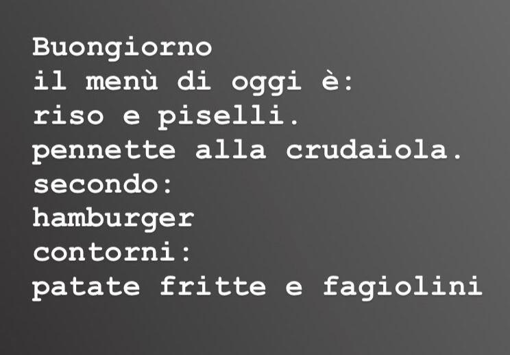 Menu at Tabula Rasa restaurant, Bari, Via Orfeo Mazzitelli