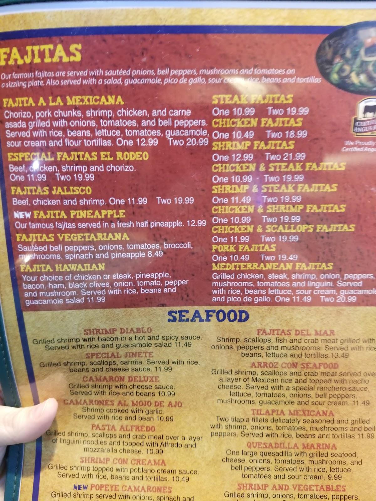 Menu at El Rodeo Grande restaurant, Prestonsburg