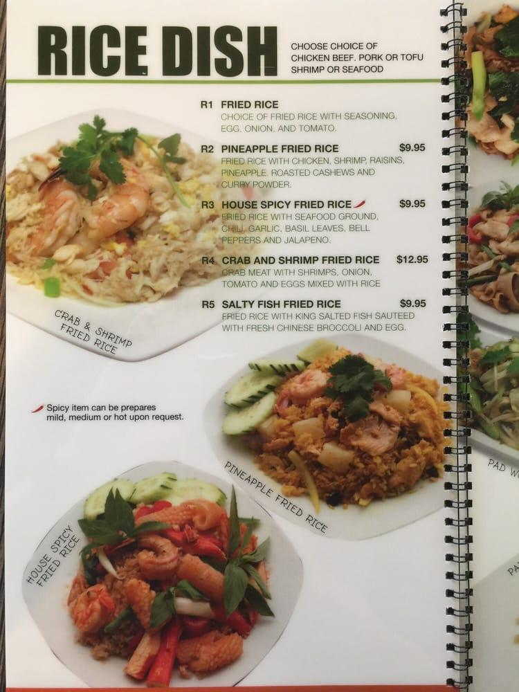 Menu at Nokki Thai Kitchen restaurant, Fontana