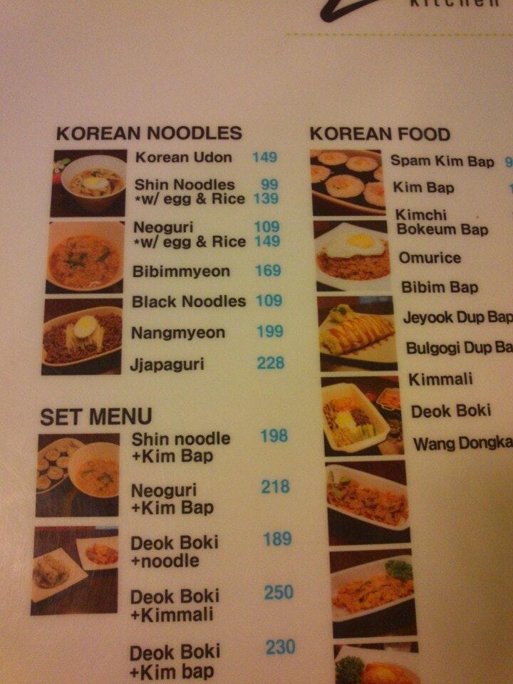 Menu at 2 Story Kitchen cafe, Dumaguete