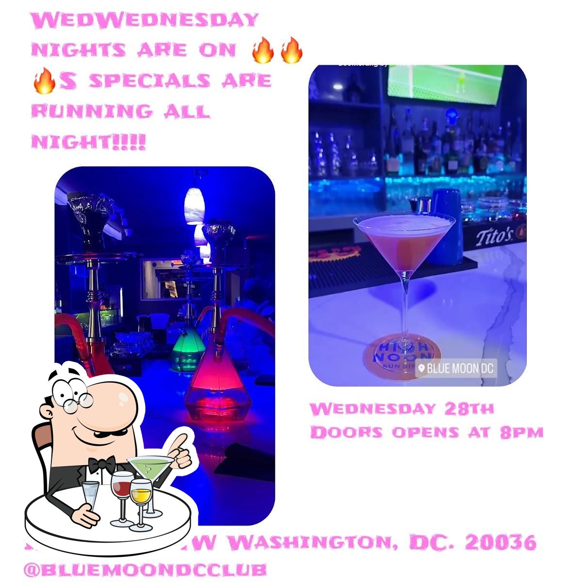 Blue Moon DC Lounge, Washington - Restaurant menu, prices and reviews