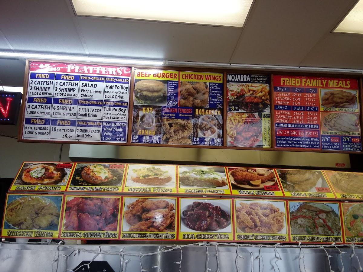 Menu at Fish Place fast food, Houston, Aldine Westfield Rd